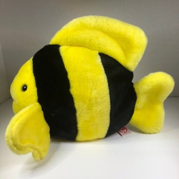 Ty | Toys | Ty Beanie Buddy Bubble The Black And Yellow Tropical Fish ...